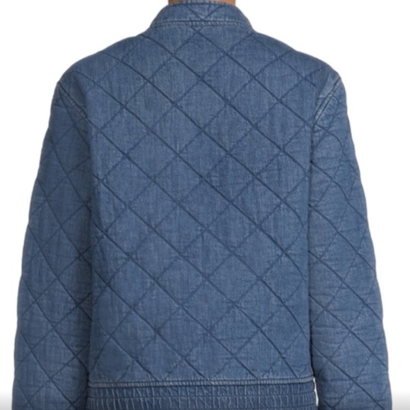 Time and Tru | Jackets & Coats | Nwt Quilted Denim Bomber Jacket With ...